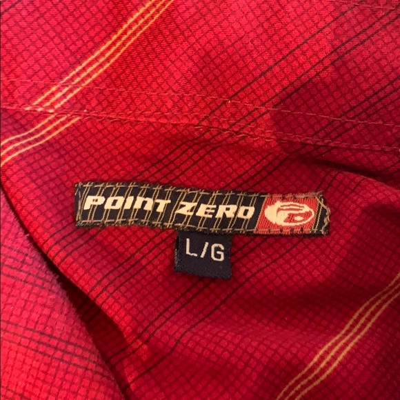 Point Zero | Shirts | Awesome Point Zero Red Short Sleeve Button Up ...